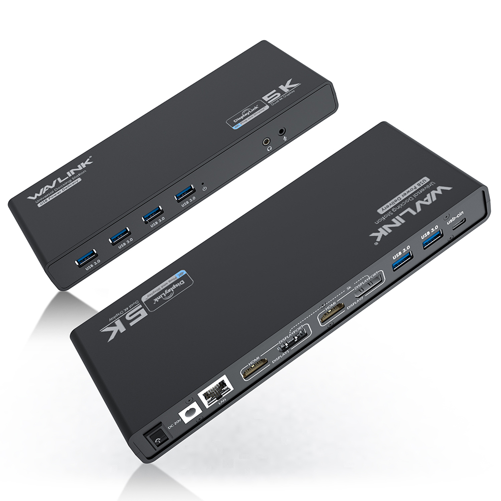 USB C Dual 4K Docking Station with 65W Laptop Charging Ultra HD ...